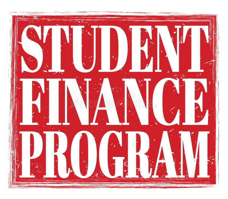 STUDENT FINANCE PROGRAM, Text on Red Stamp Sign Stock Illustration ...