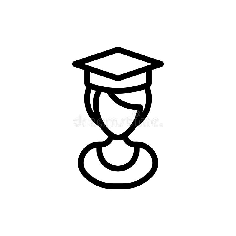 Student flat icon stock vector. Illustration of educate - 104899571