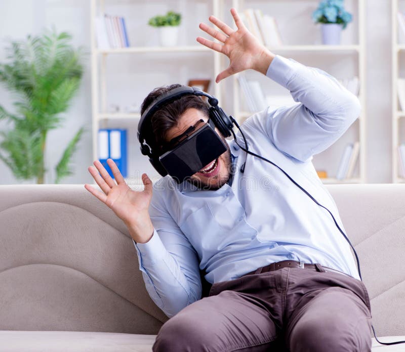 Student Gamer Playing Games at Home Stock Photo - Image of leisure ...