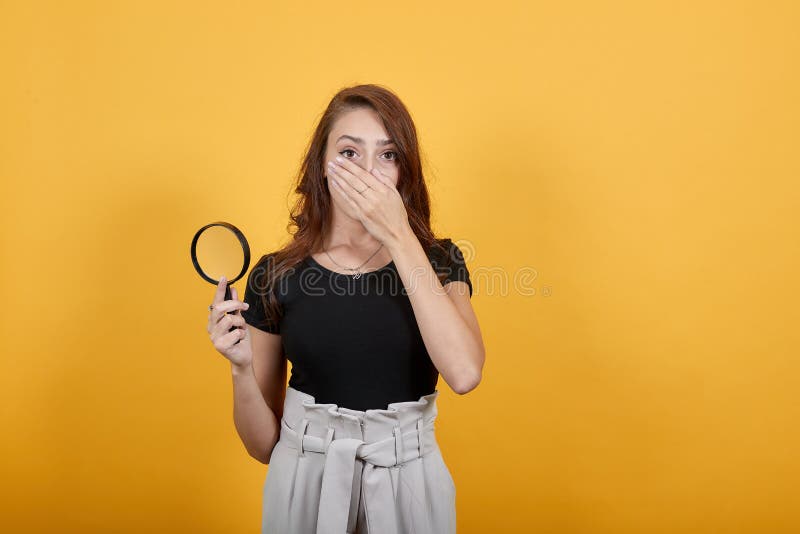 Student Getting Amazed by the Microscopic World. Stock Image - Image of ...