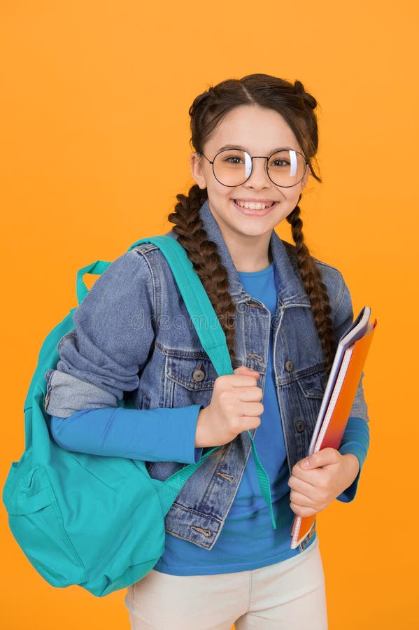 Student Girl Goes Classes for Gifted Children, Joy of Studying Concept ...