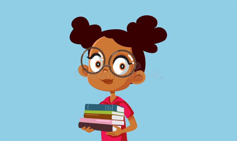 Student Girl Having Questions Doing Homework Vector Cartoon Stock ... Student Girl Having Questions Doing Homework Vector Cartoon Stock ...
