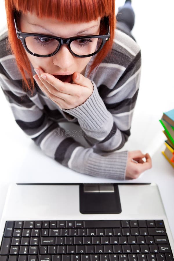 Student Girl Making Mistake Stock Photo - Image of adolescent, learning ...