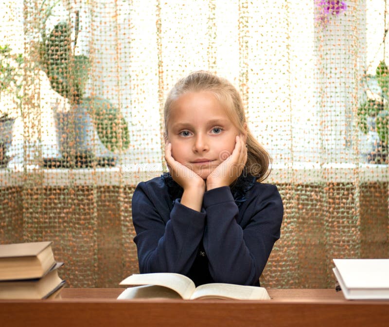 Student girl at school stock photo. Image of friendly - 32892744