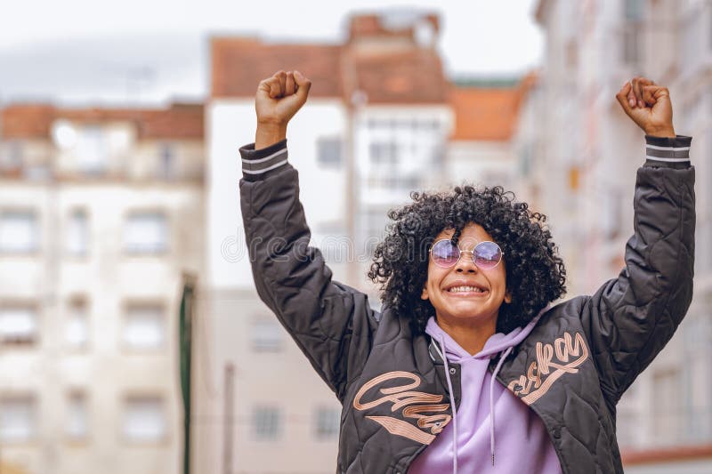 Student Girl with Successful Expression Stock Photo - Image of concept ...