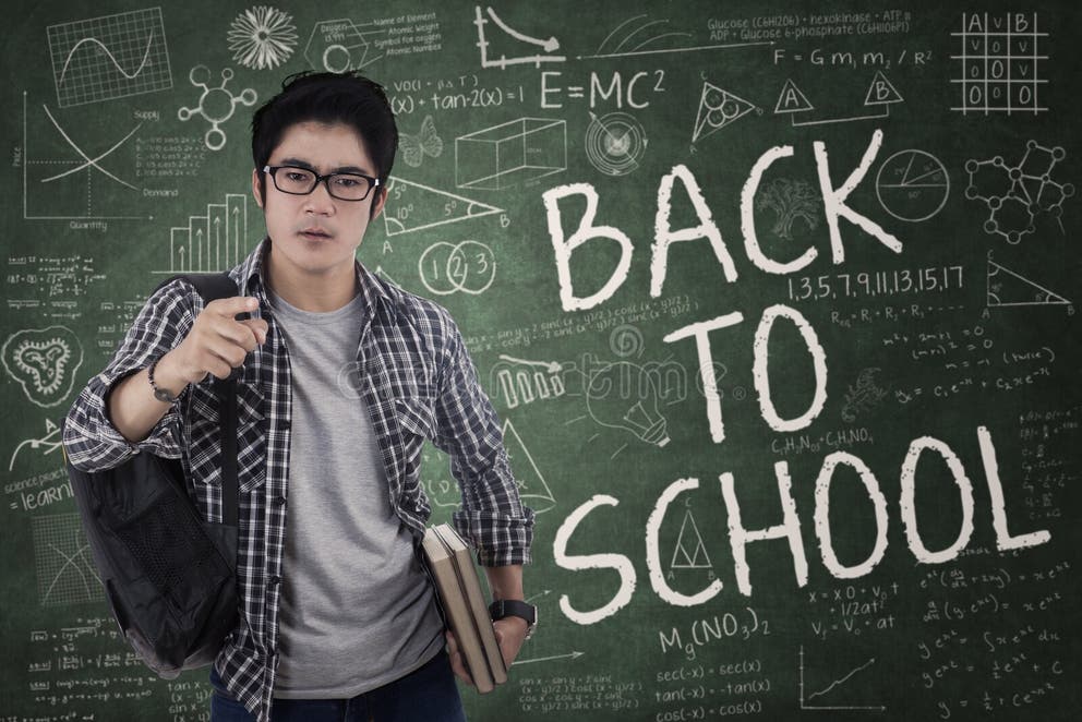 Student Gives Command for Back To School Stock Photo - Image of class ...