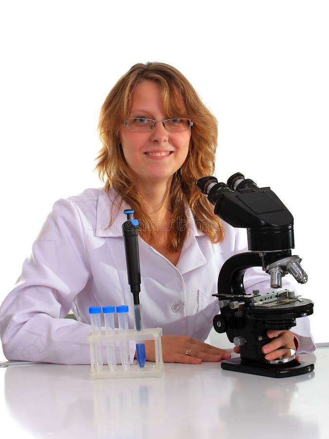 Student in Glasses Working in Laboratory Stock Photo - Image of chemist ...