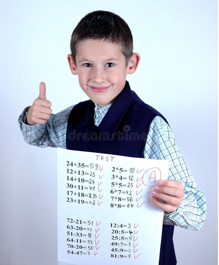 Student with F grade stock photo. Image of grade, study - 11588720