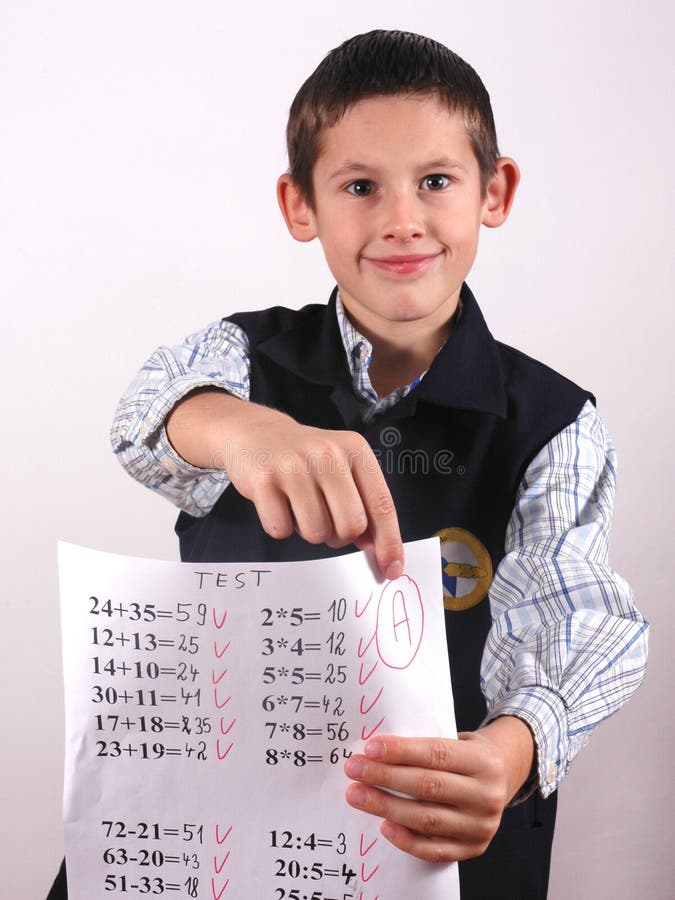 Student with F grade stock photo. Image of grade, study - 11588720