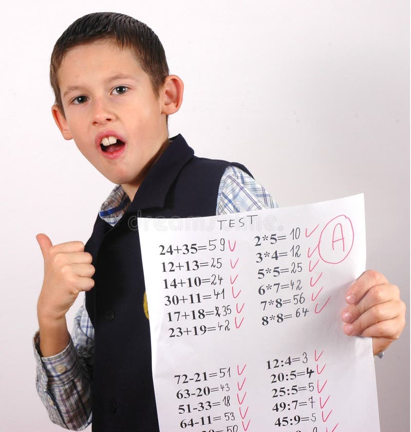 Student with F grade stock photo. Image of grade, study - 11588720