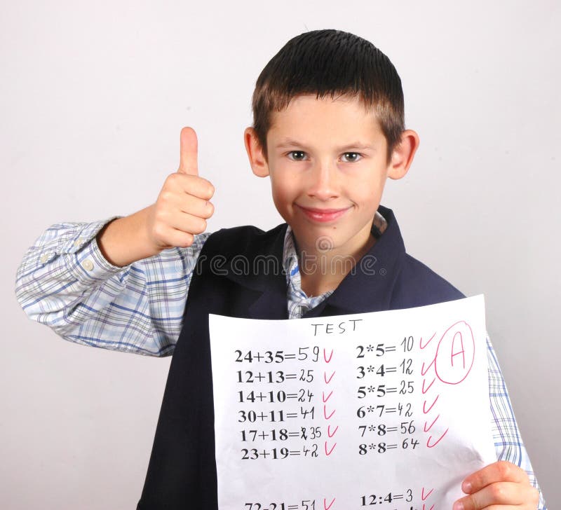 Student with F grade stock photo. Image of grade, study - 11588720