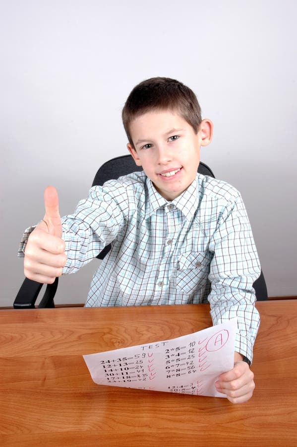 Student with F grade stock photo. Image of grade, study - 11588720