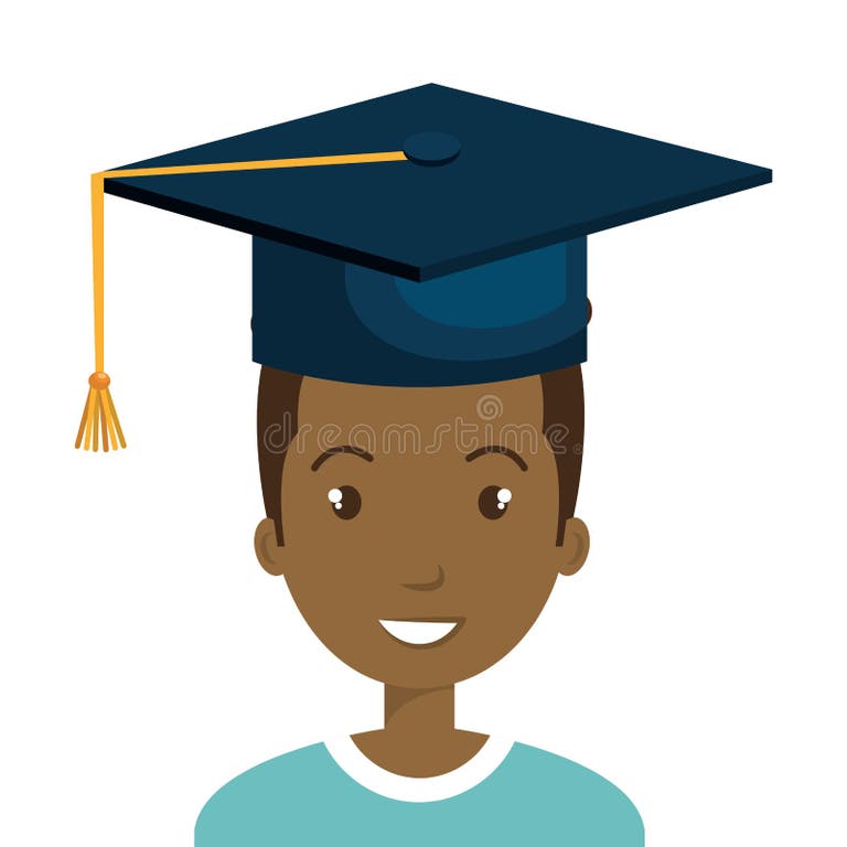 Student Graduate Avatar Icon Stock Vector - Illustration of portrait ...