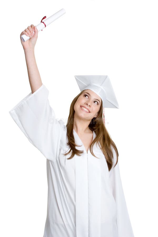 Student Graduating stock photo. Image of isolated, teenager - 5068282