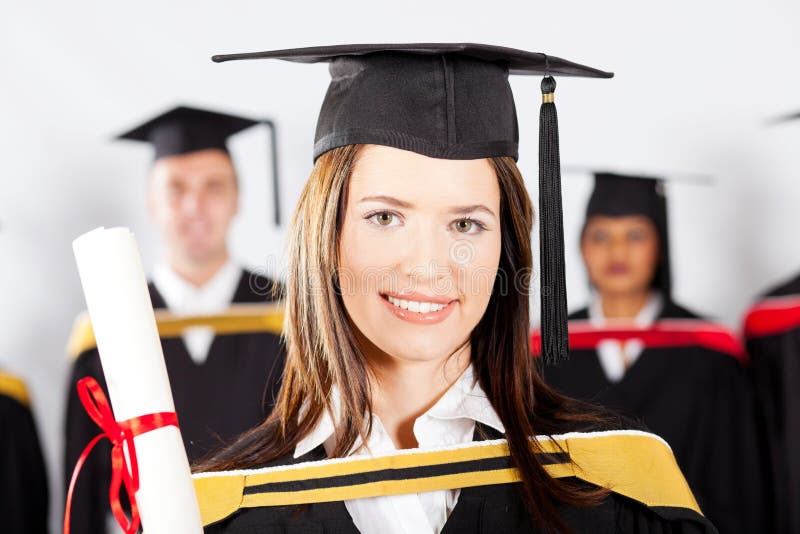 Student at graduation stock image. Image of classmate - 24025667