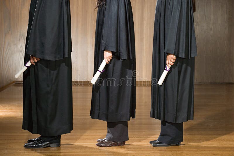 Student Graduation Ceremony Stock Image - Image of degree, holding ...