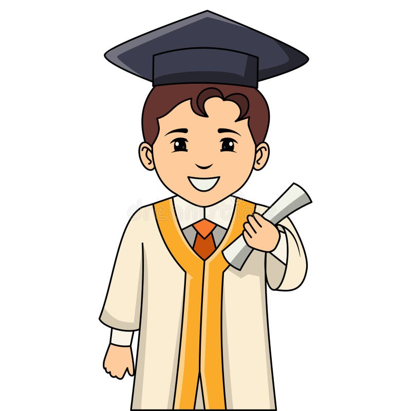 Student Graduation Illustration Stock Vector - Illustration of ...
