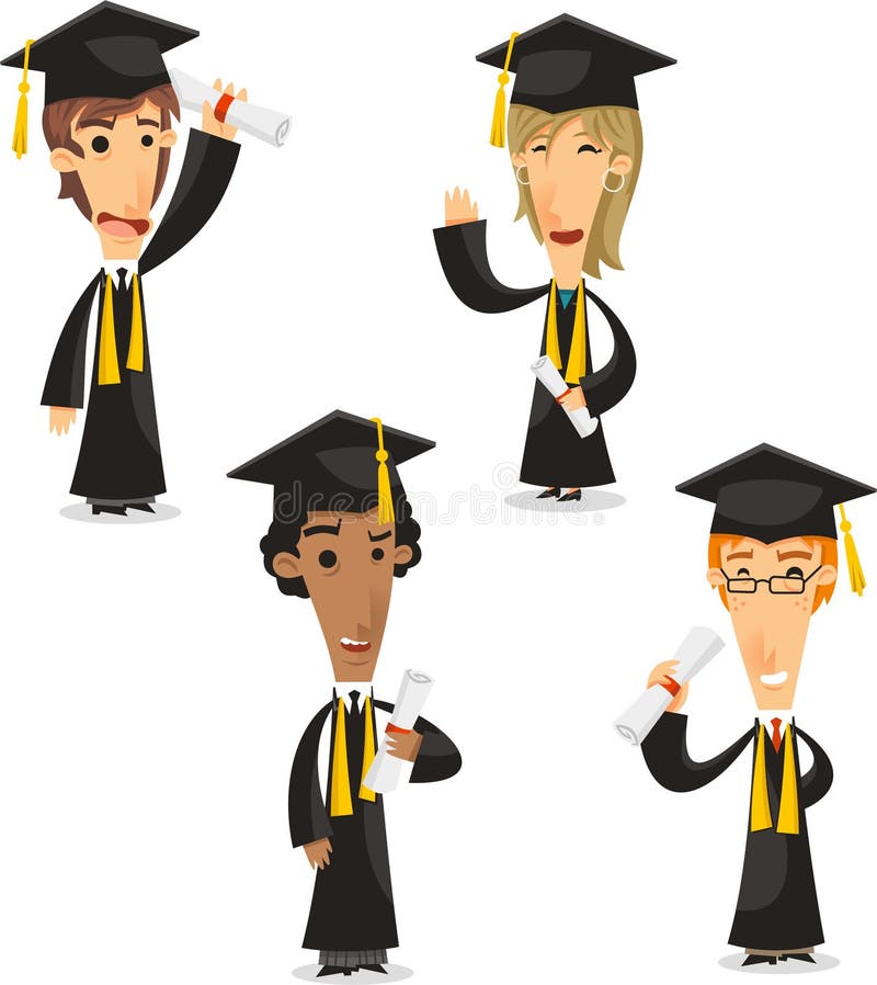 Student Graduation Illustrations Stock Illustration - Illustration of ...