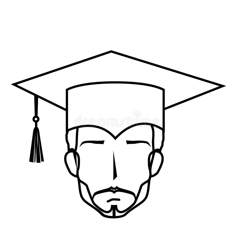 Student Graduation Uniform Icon Stock Illustration - Illustration of ...