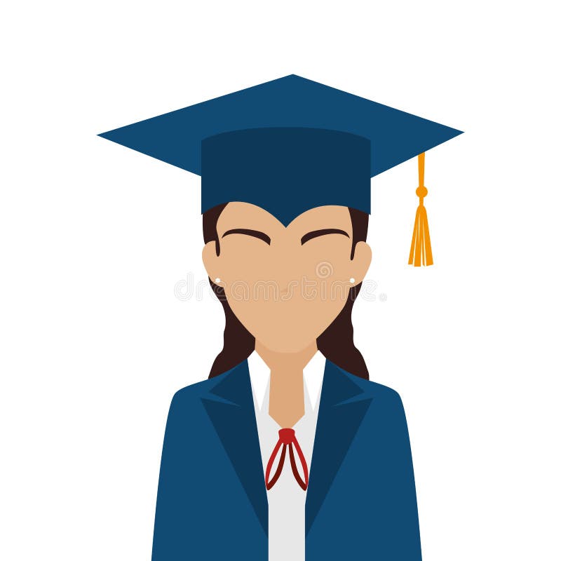 Student Graduation Uniform Icon Stock Illustration - Illustration of ...