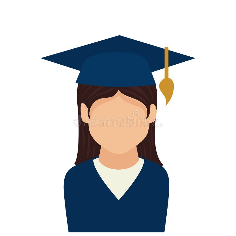 Student Graduation Uniform Icon Stock Vector - Illustration of study ...