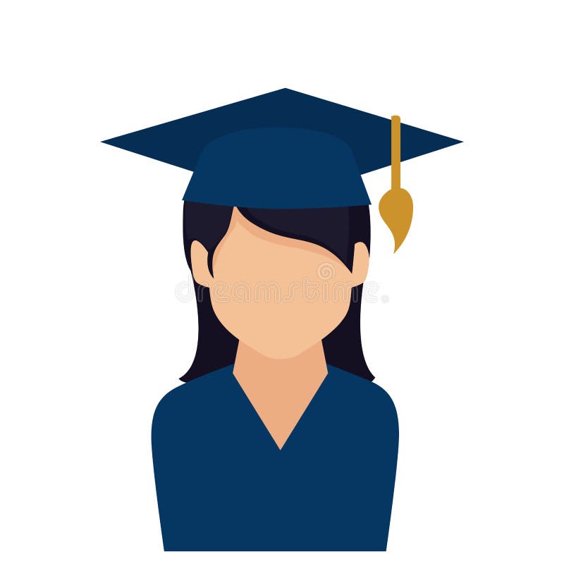 Student Graduation Uniform Icon Stock Vector - Illustration of ...