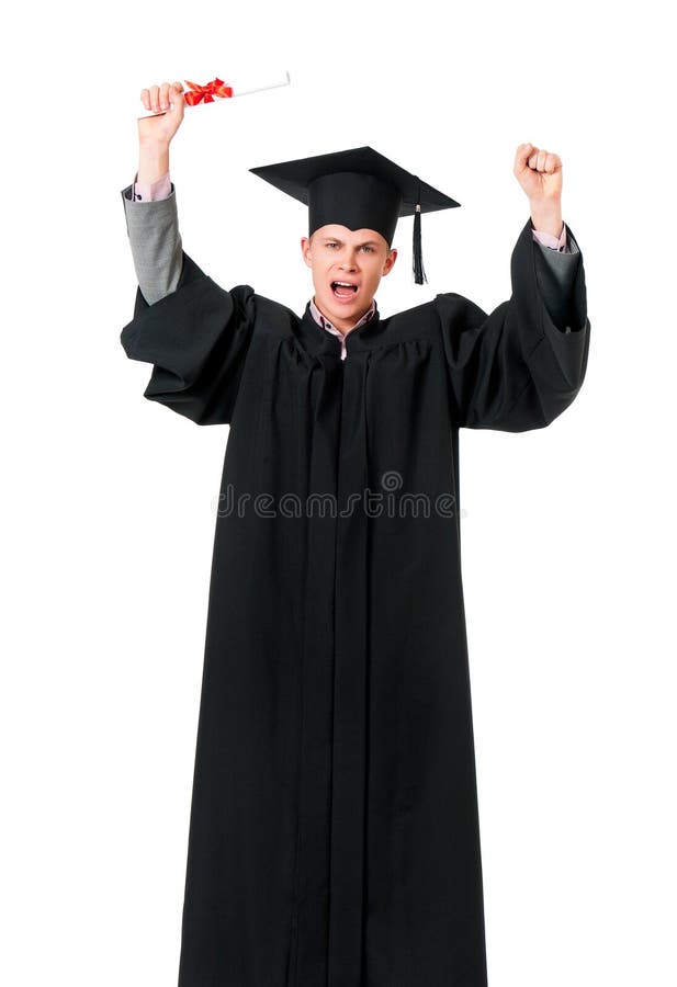 Student guy stock photo. Image of isolated, graduated - 39383722