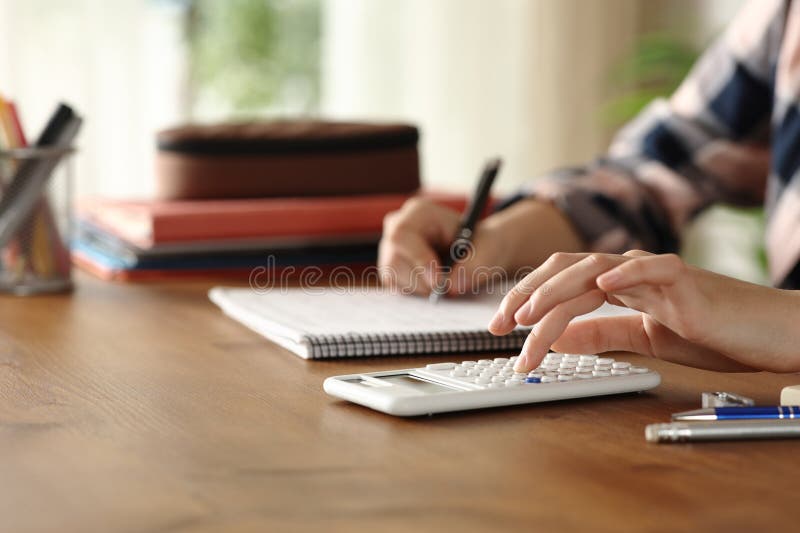 Scientific Calculator Isolated on White Background Stock Image - Image ...