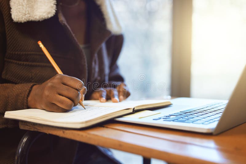 Student, Hands and Writing in Notebook, Studying and Learning for Exams ...