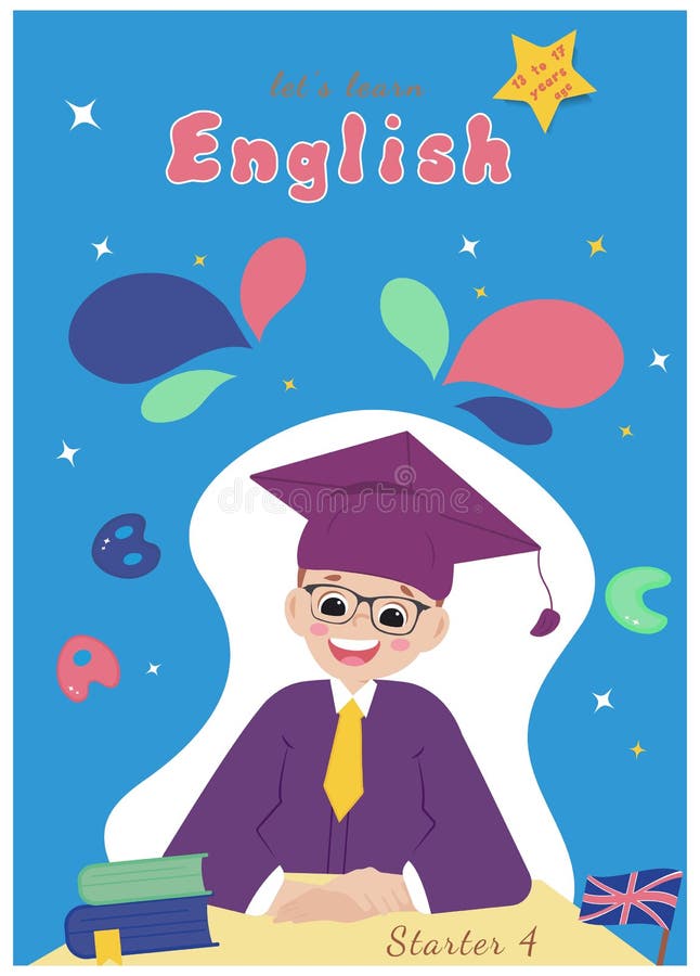 The Student Has Completed English Language Training Stock Vector ...