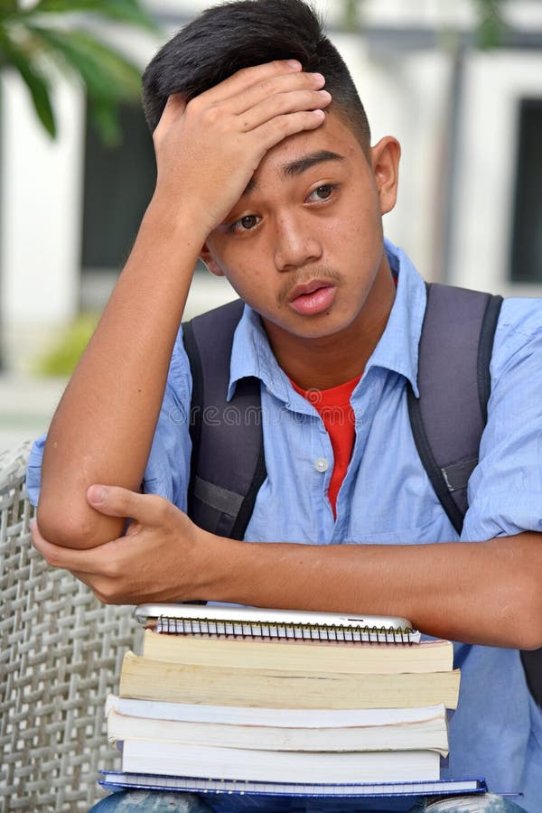 Student with Headache stock image. Image of education - 135615107