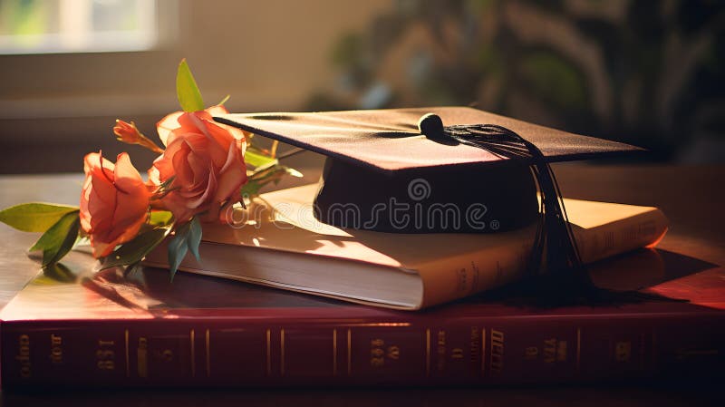 Student Headgear on the Table. AI Generate Stock Illustration ...