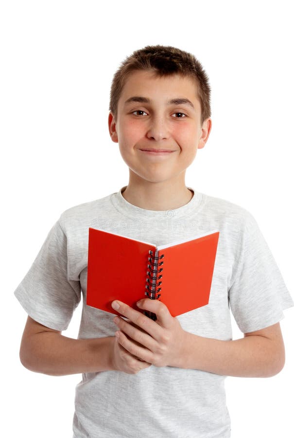 Student Holding Book in Both Hands Stock Image - Image of expression ...