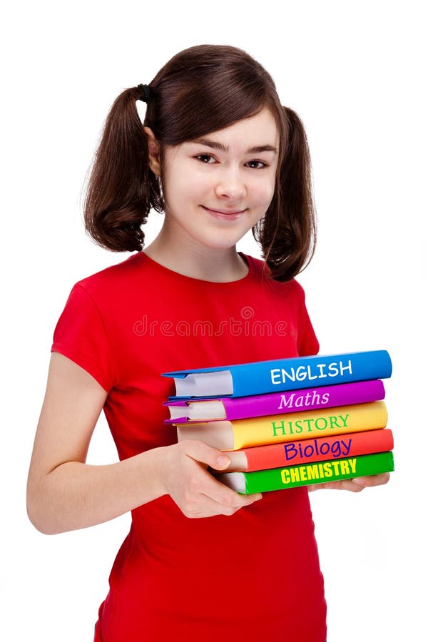Student holding books stock photo. Image of girls, beautiful - 9170378