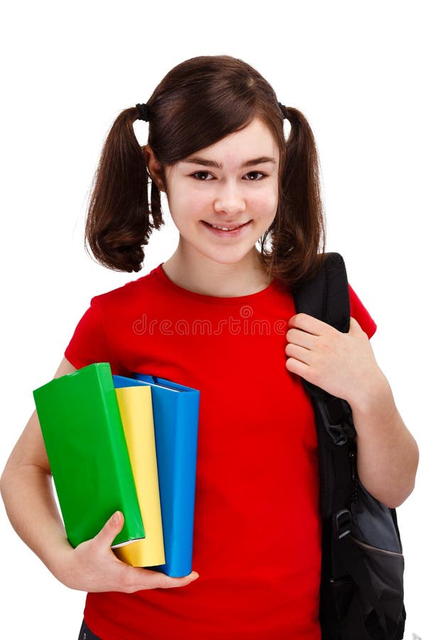 Student holding books stock image. Image of child, childhood - 19510627