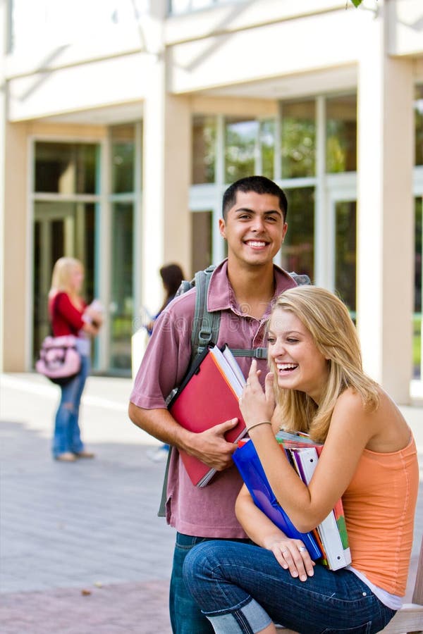 Student Holding Books stock image. Image of outside, adolescent - 7427675