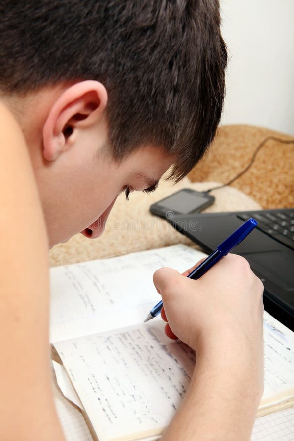 Student at Home stock photo. Image of closeup, examination - 45865558