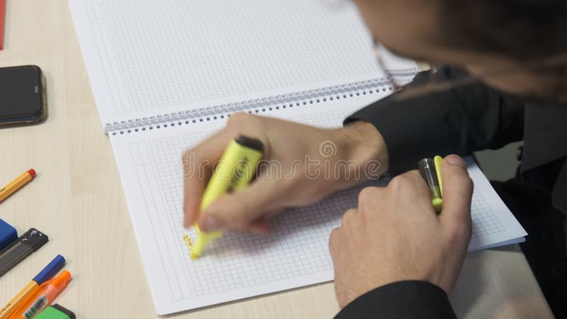 Student homework table stock footage. Video of agreement - 276704804