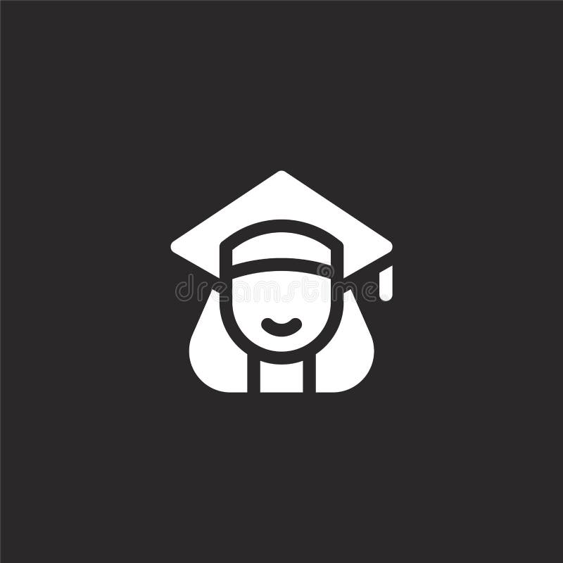 Student Icon. Filled Student Icon for Website Design and Mobile, App ...