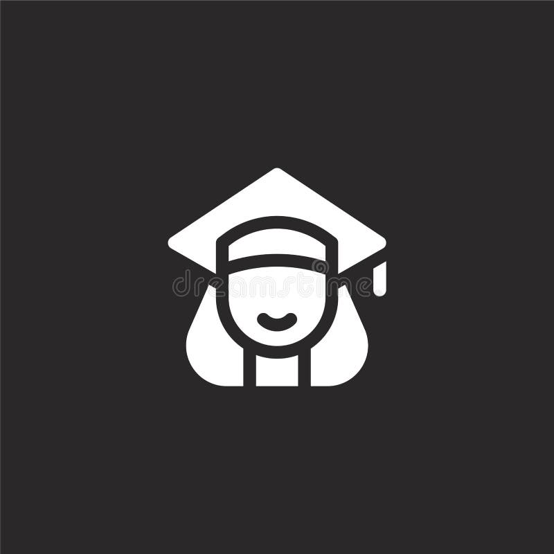 Student Icon. Filled Student Icon for Website Design and Mobile, App ...