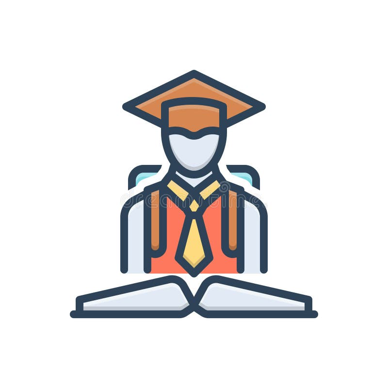 Color Illustration Icon for Student, Pupil and Education Stock ...