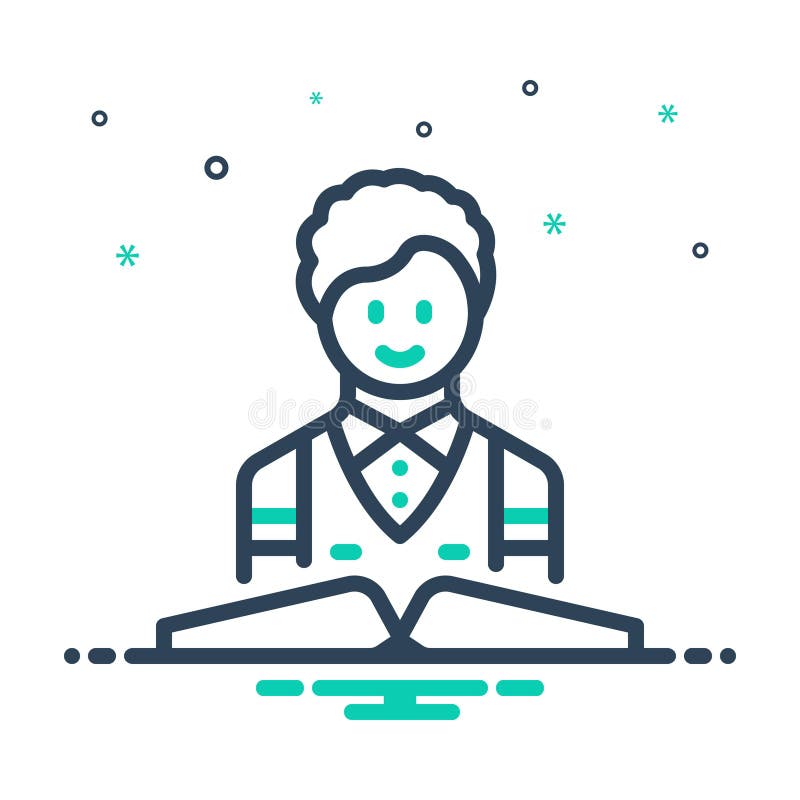 Mix Icon for , Reciter and Young Stock Vector - Illustration of ...