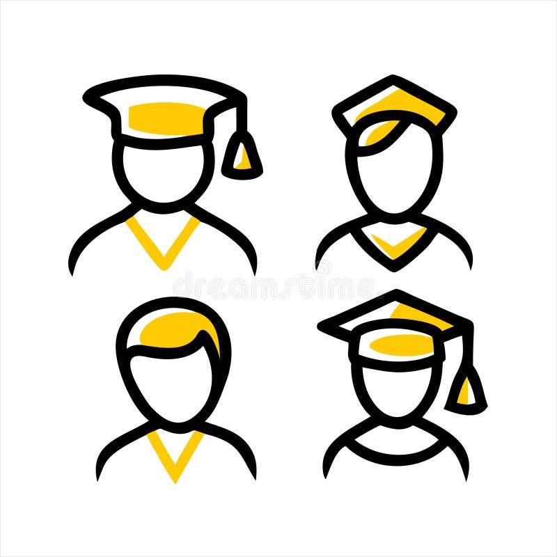 Student Icon is a Stylized Representation of a Person Stock Vector ...