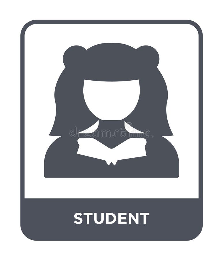 Student Icon Vector Sign And Symbol Isolated On White Background Stock ...