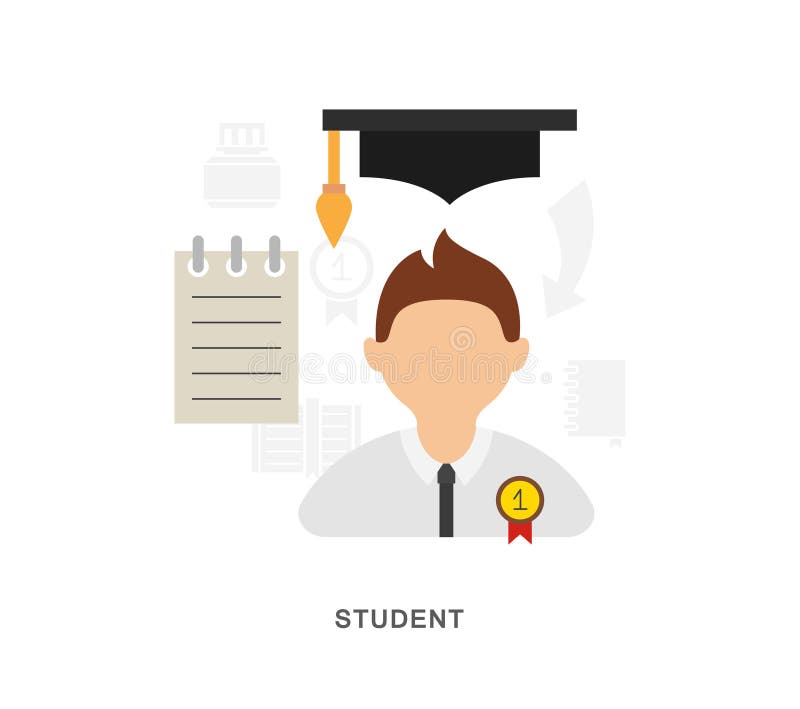 Student icon stock vector. Illustration of college, icons - 81677788