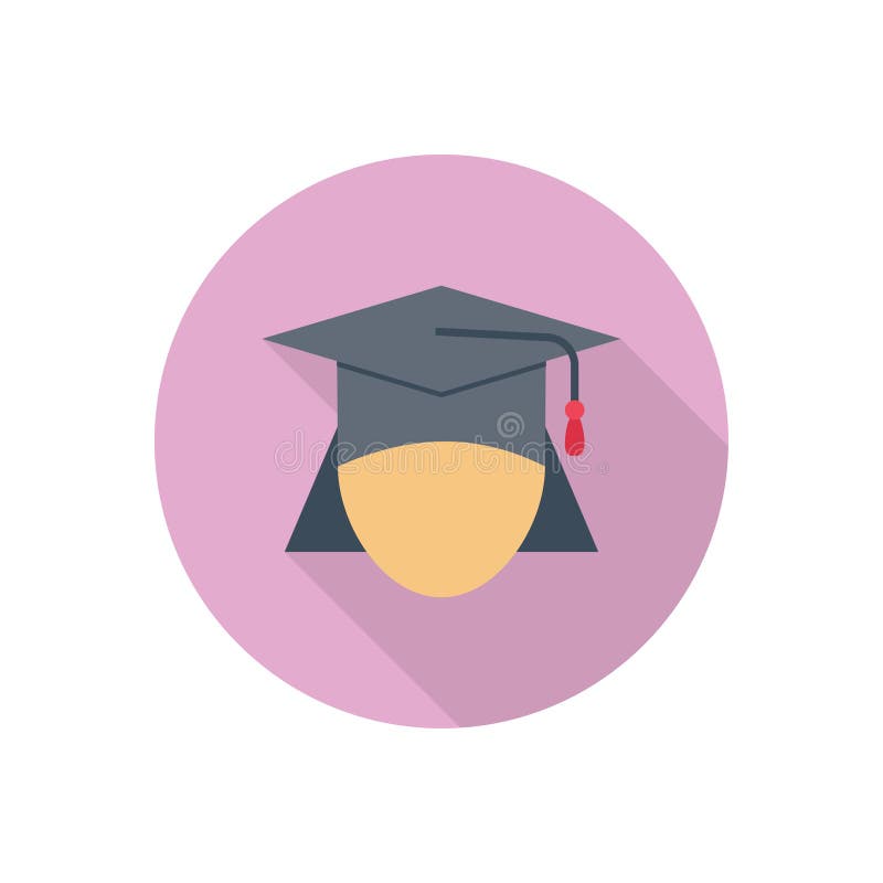 Student Vector Flat Color Icon Stock Vector - Illustration of flat ...