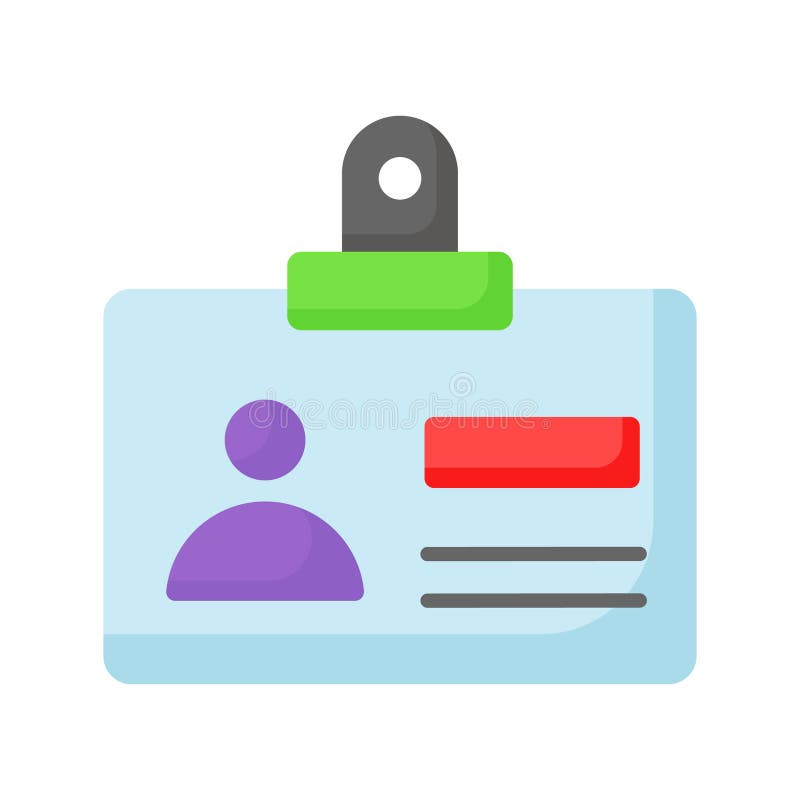 Student Id Card Vector Design, Entry Pass Icon in Modern Style Stock ...