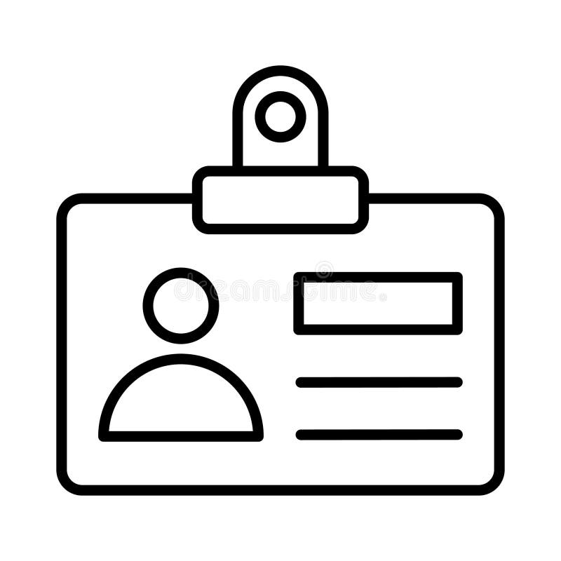 Student Id Card Vector Design, Entry Pass Icon in Modern Style Stock ...