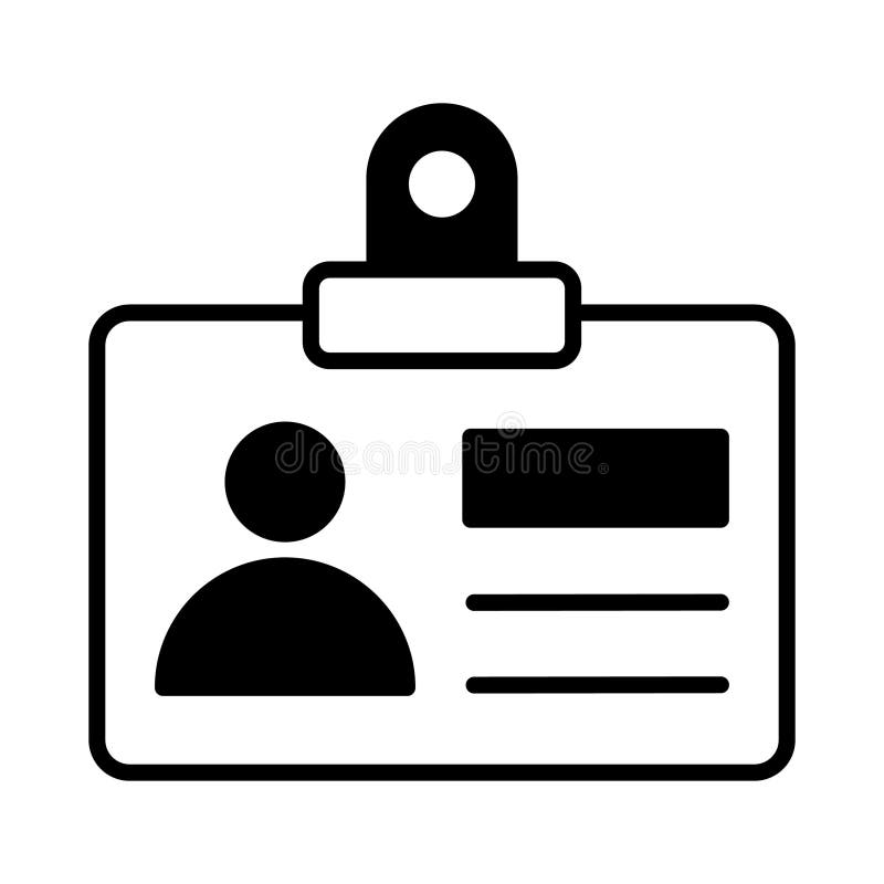 Student Id Card Vector Design, Entry Pass Icon in Modern Style Stock ...