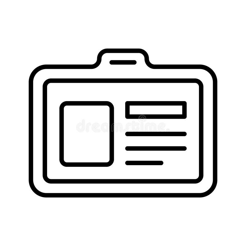 Student Id Card Vector Design, Entry Pass Icon in Modern Style Stock ...